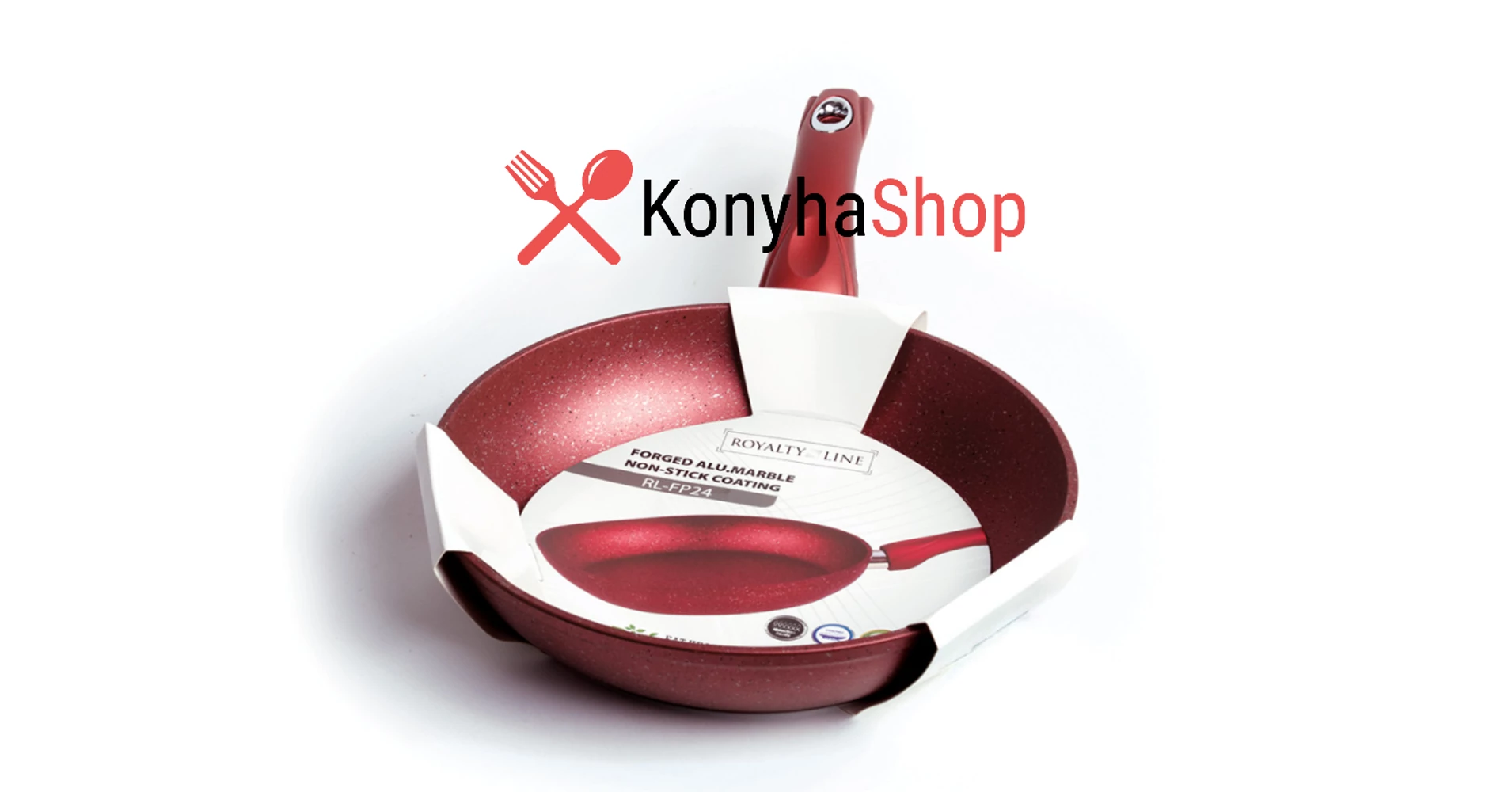 Royality Line márvány bevonatú 24 cm-es serpenyő RL FP 24